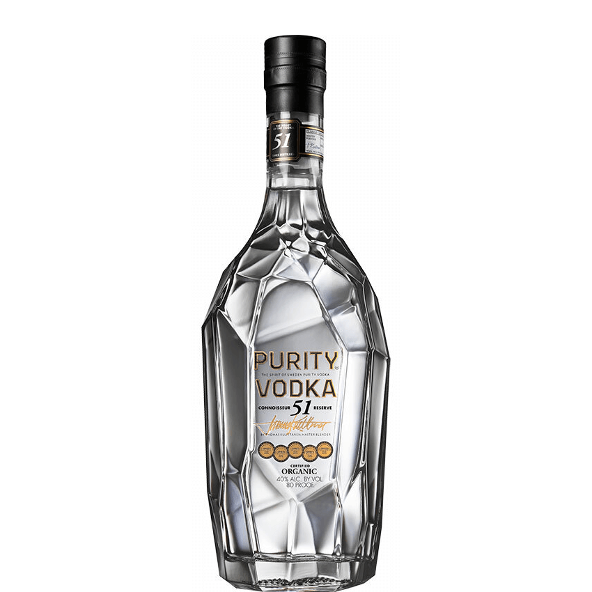 Få Purity Connoisseur 51 Reserve Organic Vodka til ku 289,- PureVodka