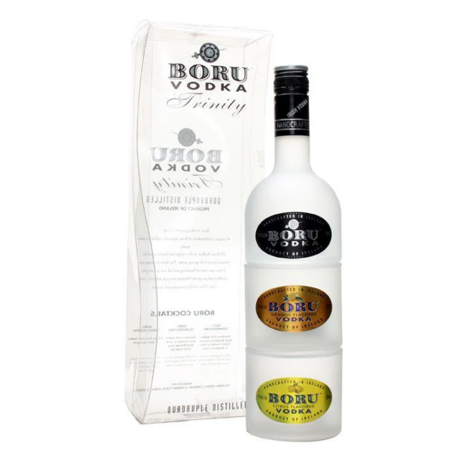 Få Boru Trinity Vodka til kun 199,- | 3-i-1 | Helt unik flaske!